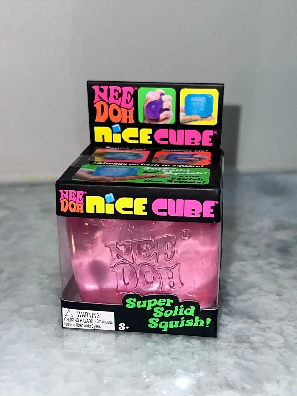 Schylling | Toys | Nee Doh Nice Cube Pink Super Solid Squish | Poshmark